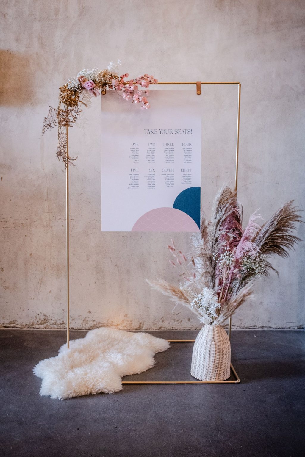 Pastel boho modern wedding inspiration - Love Story Inspiration