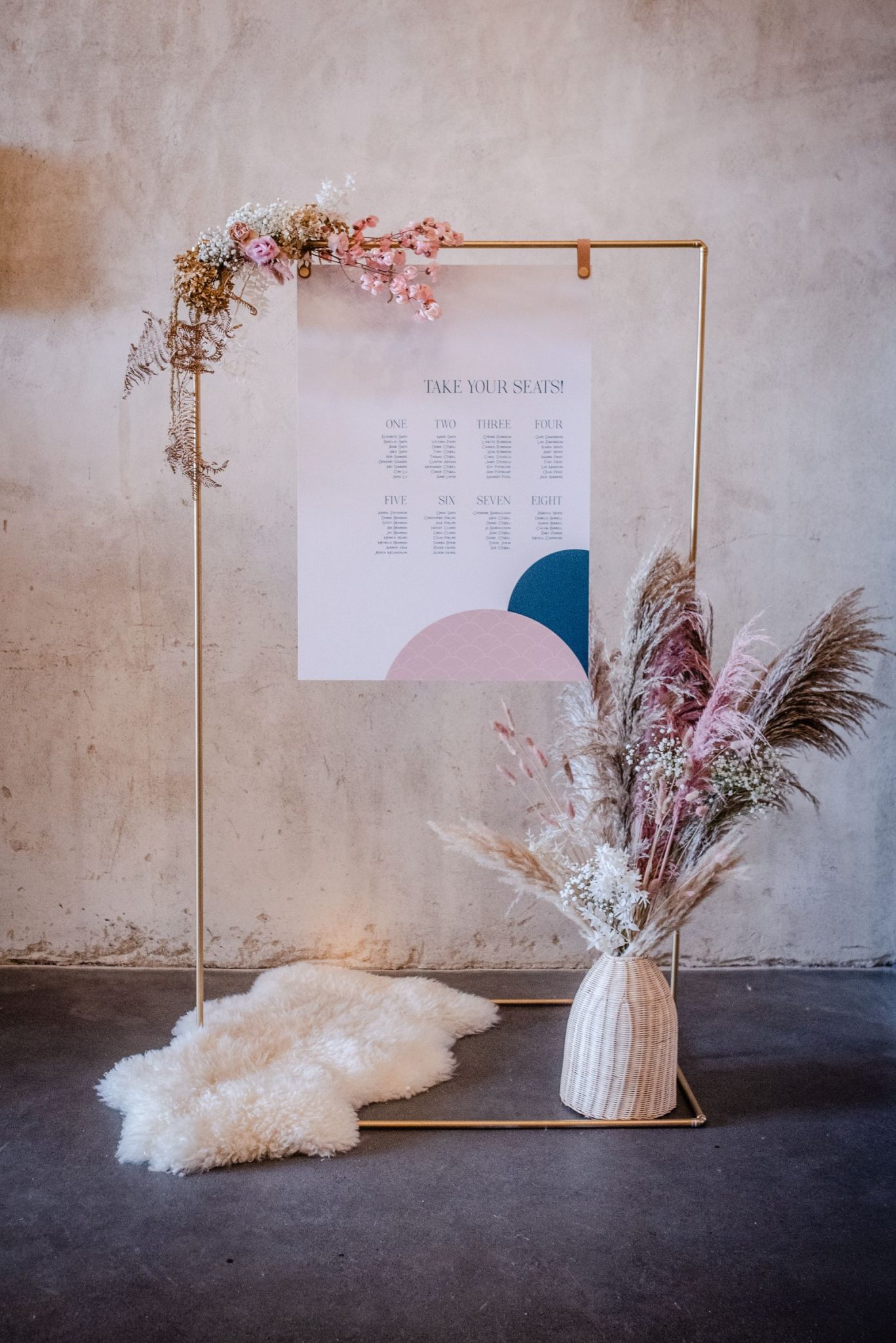 Pastel boho modern wedding inspiration - Love Story Inspiration
