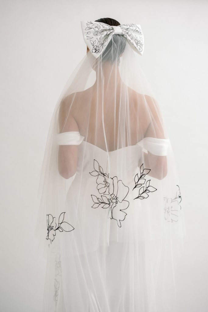 Bespoke wedding veil inspiration; The Black Edit - Love Story Inspiration